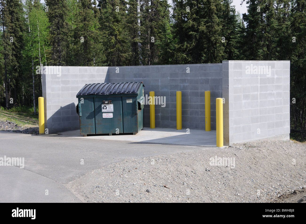 Trash Collection Zone Stock Photo - Alamy