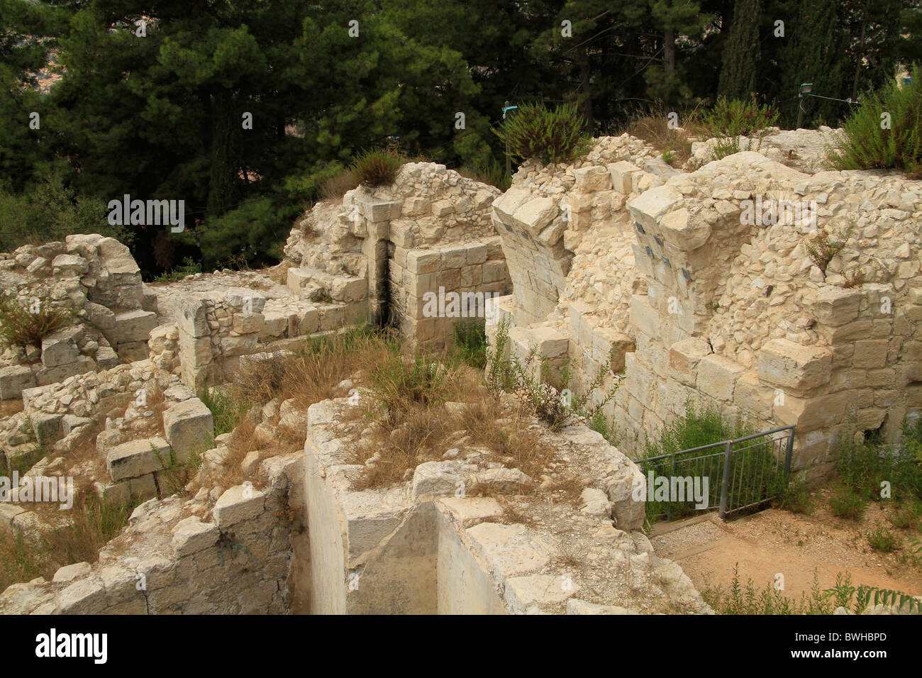 Israel, Upper Galilee, ruins of the fortress in Safed Stock Photo - Alamy