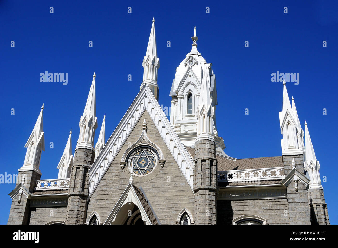 Meeting Hall at Mormon Temple Square in Salt Lake City Stock Photo - Alamy