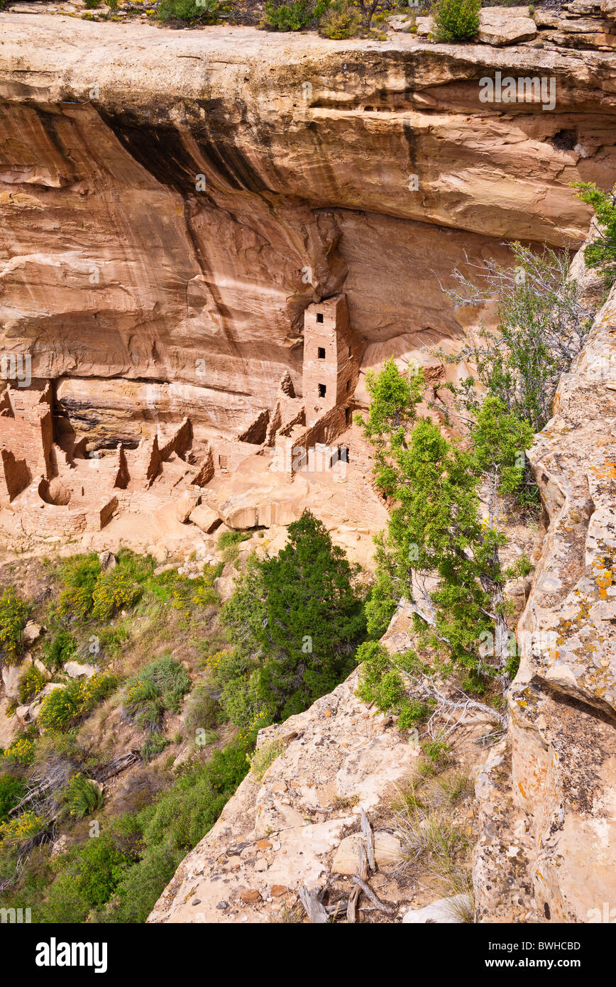 Square Tower House Ruin, Mesa Verde National Park, Colorado Stock Photo ...