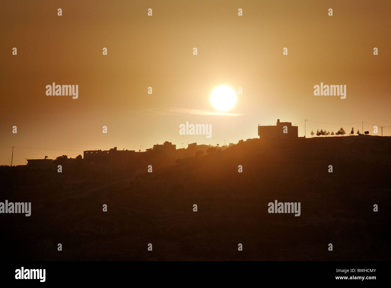 A palestinan village on a hill Stock Photo - Alamy