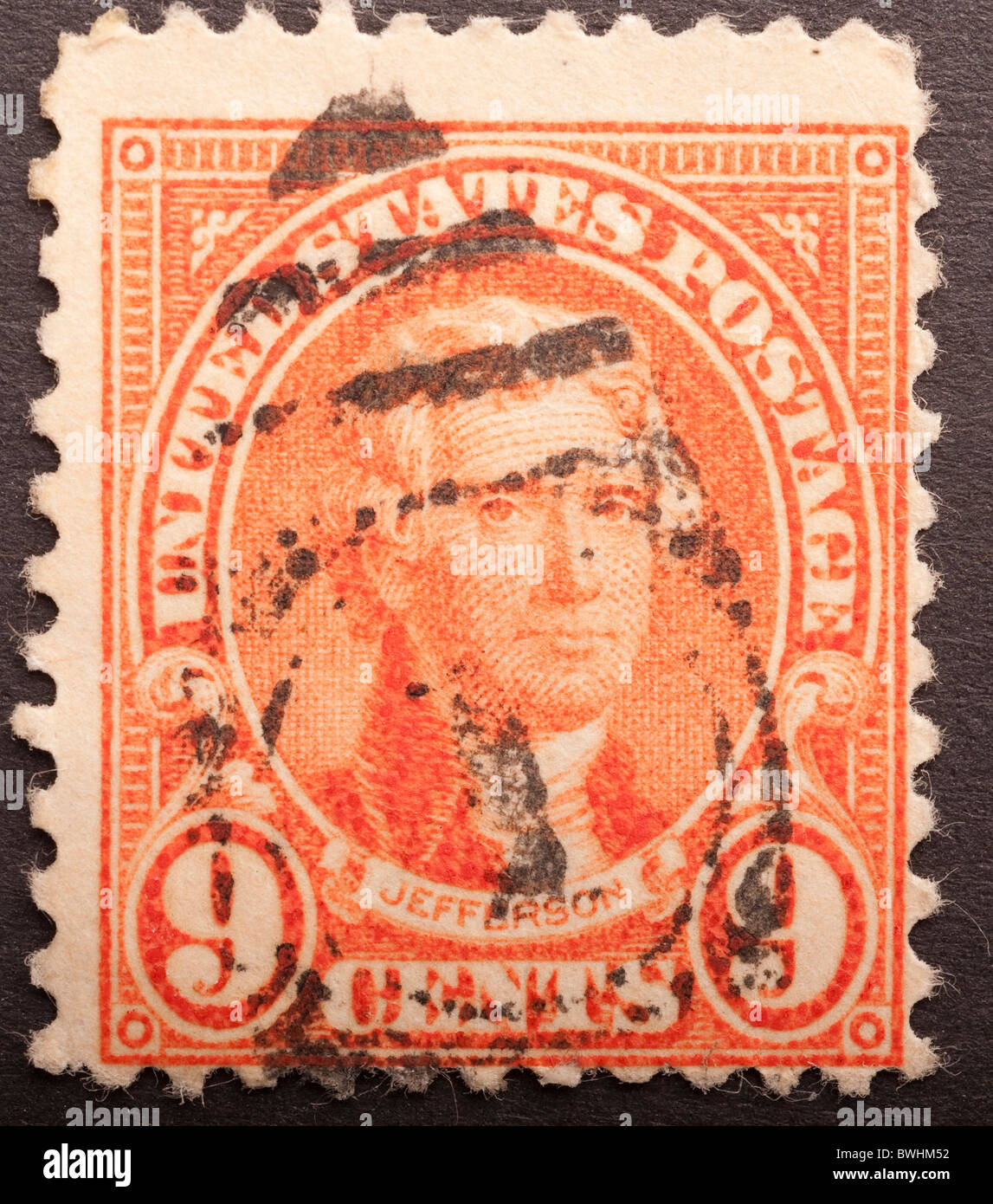 United States Postage 9 cents Stock Photo - Alamy