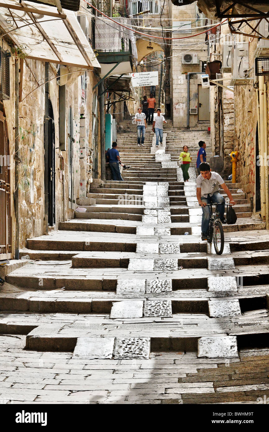 A street scene in the old city of Jerusalem Stock Photo - Alamy