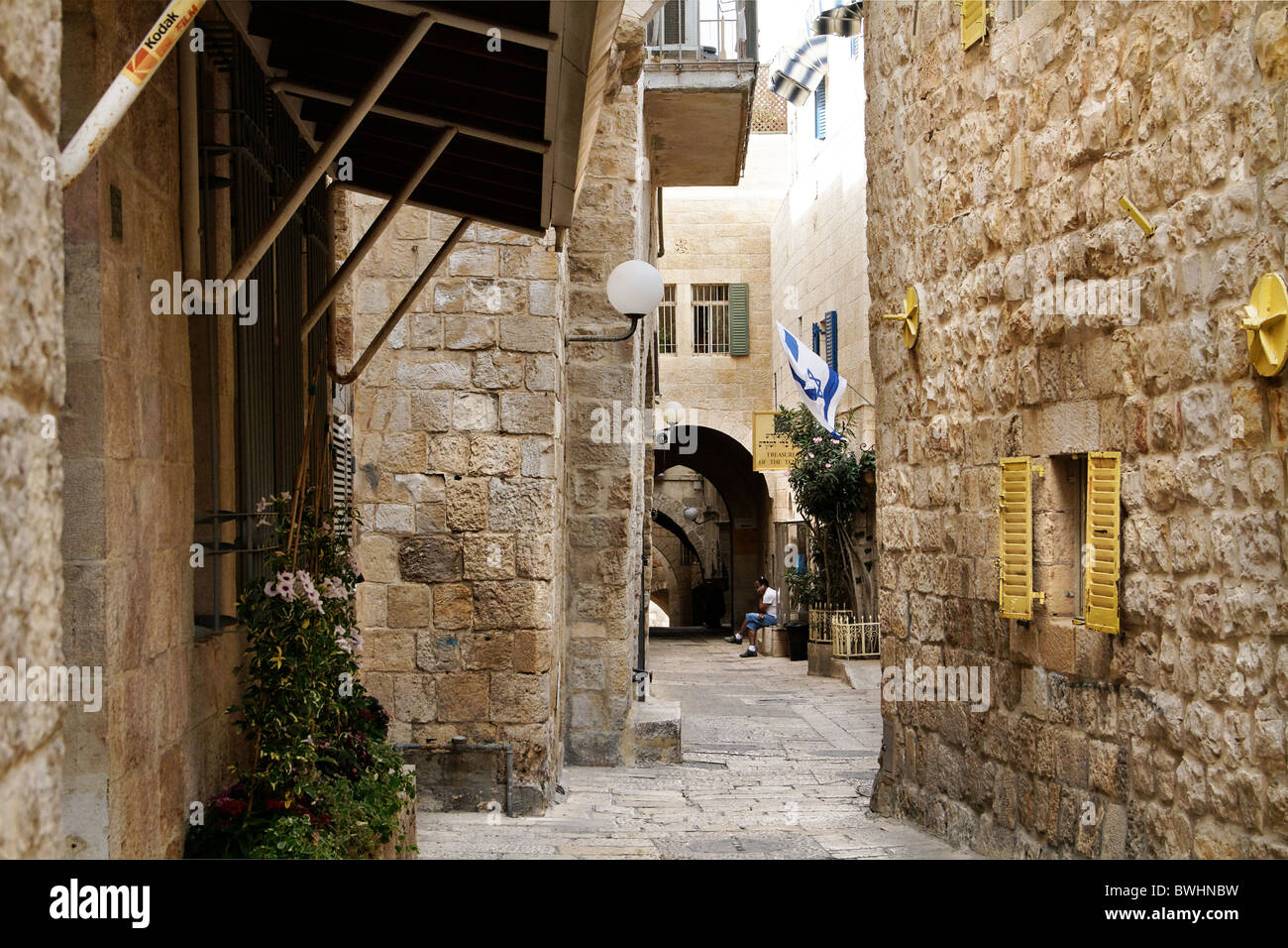 A vue in the Jewish quarters of Jerusalem Stock Photo - Alamy