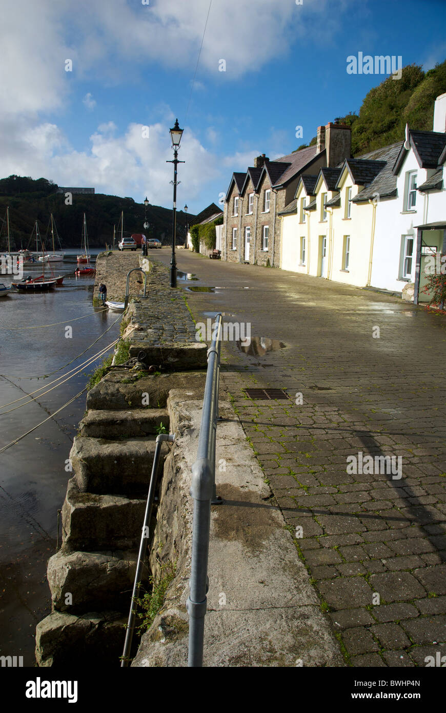 Fishguard Lower Town Pembrokeshire Wales UK Harbour Harbor Stock Photo ...
