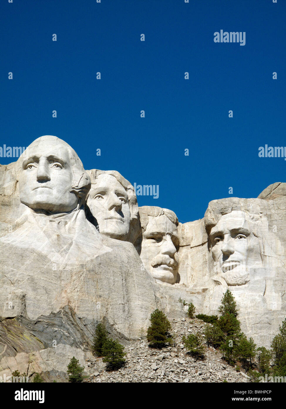 The Mount Rushmore National Monument in the Black Hills in South Dakota ...