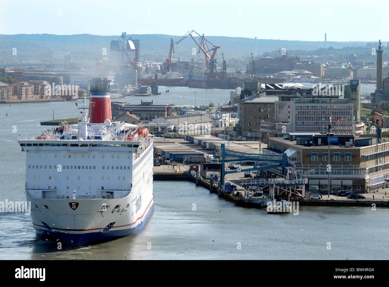 Stena Line ferry in Gothenburg Harbour Sweden Stock Photo - Alamy