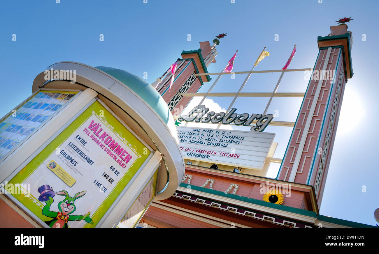 Liseberg theme park entrance Gothenburg Sweden Stock Photo - Alamy