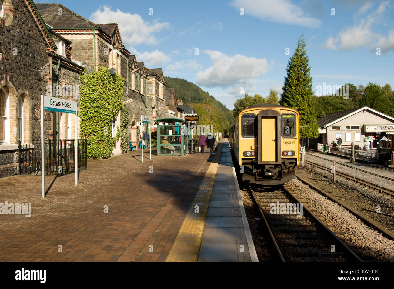 The railway station at Betws-y-coed, North Wales Stock Photo - Alamy