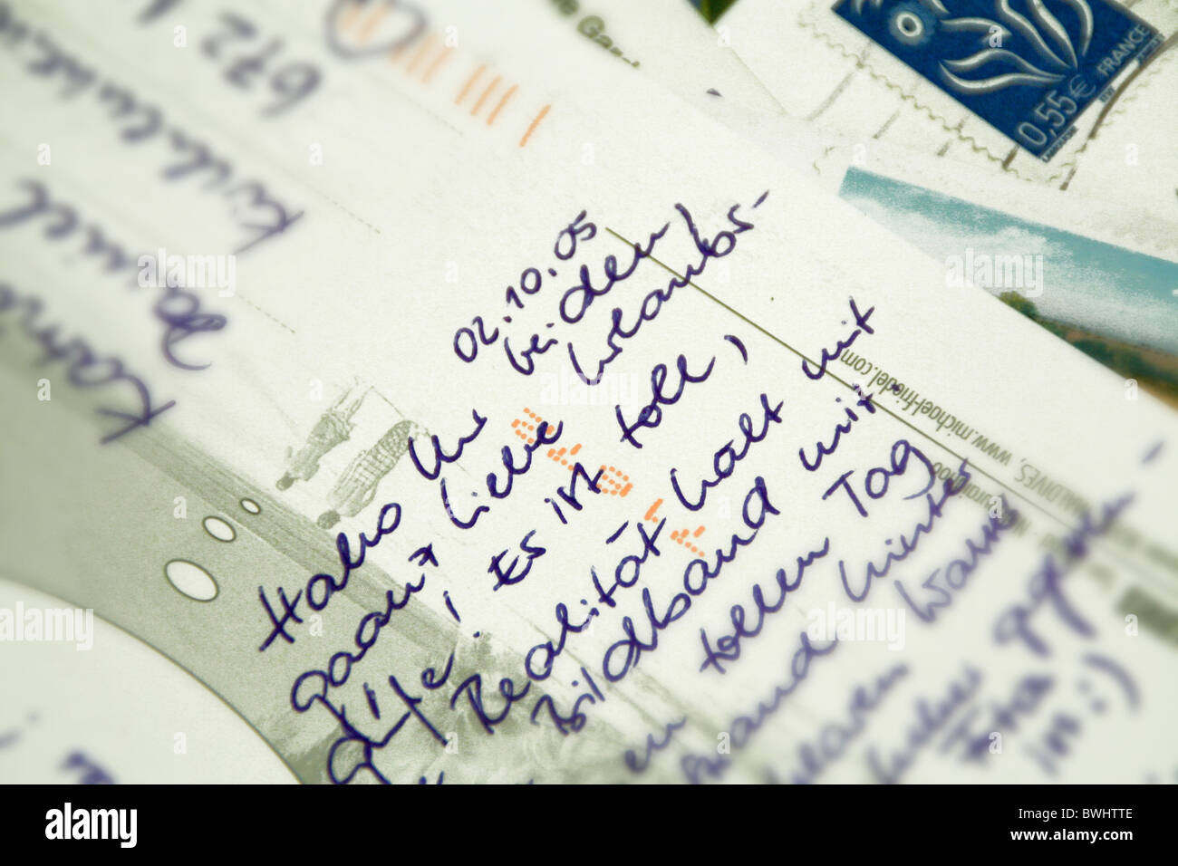 Stamp postcards hi-res stock photography and images - Alamy