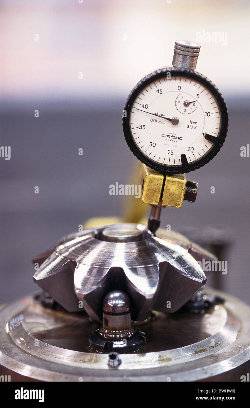 gearwheel bevel wheel control measuring instrument clock watch ...