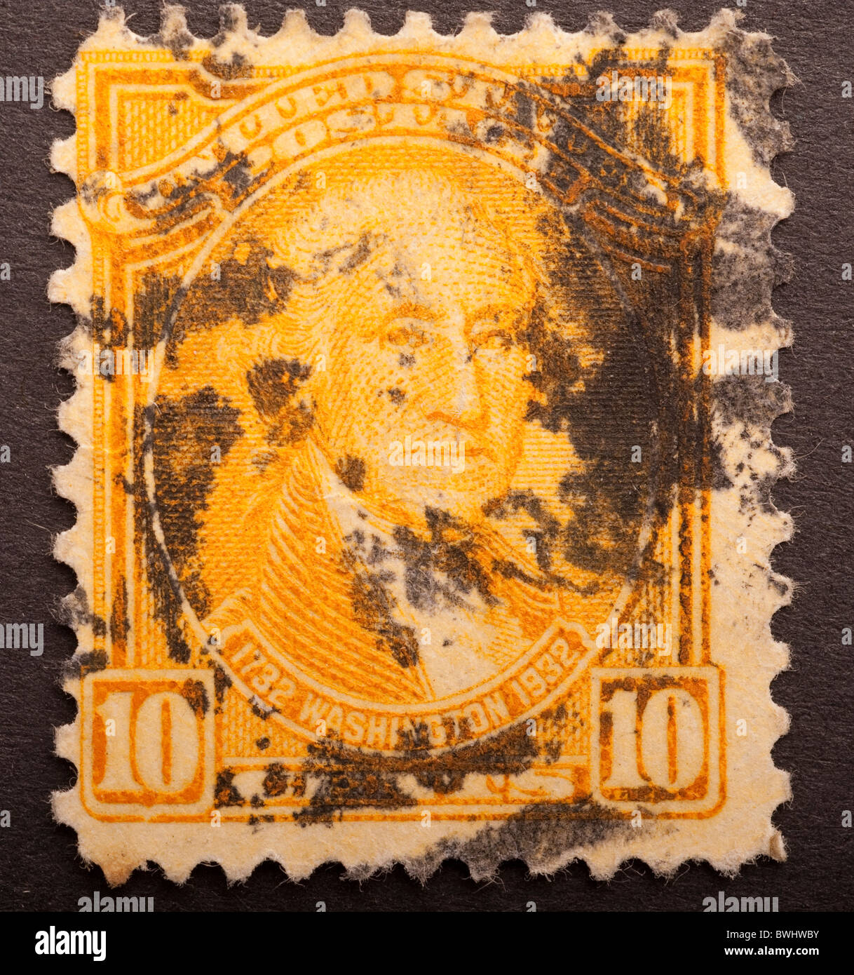 Postage stamp us usa washington president 1732 1932 used philately hi ...