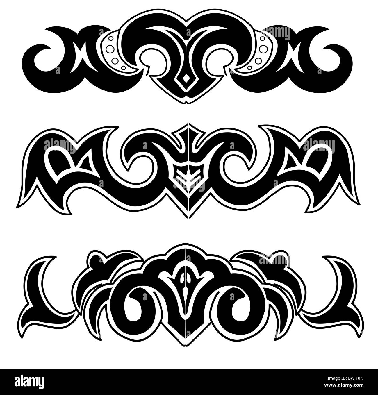 east ornament on white background Stock Photo - Alamy