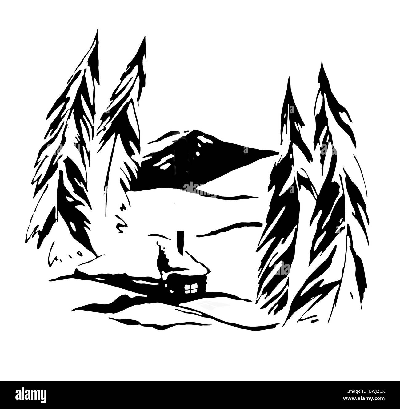 Rural siberian Black and White Stock Photos & Images - Alamy