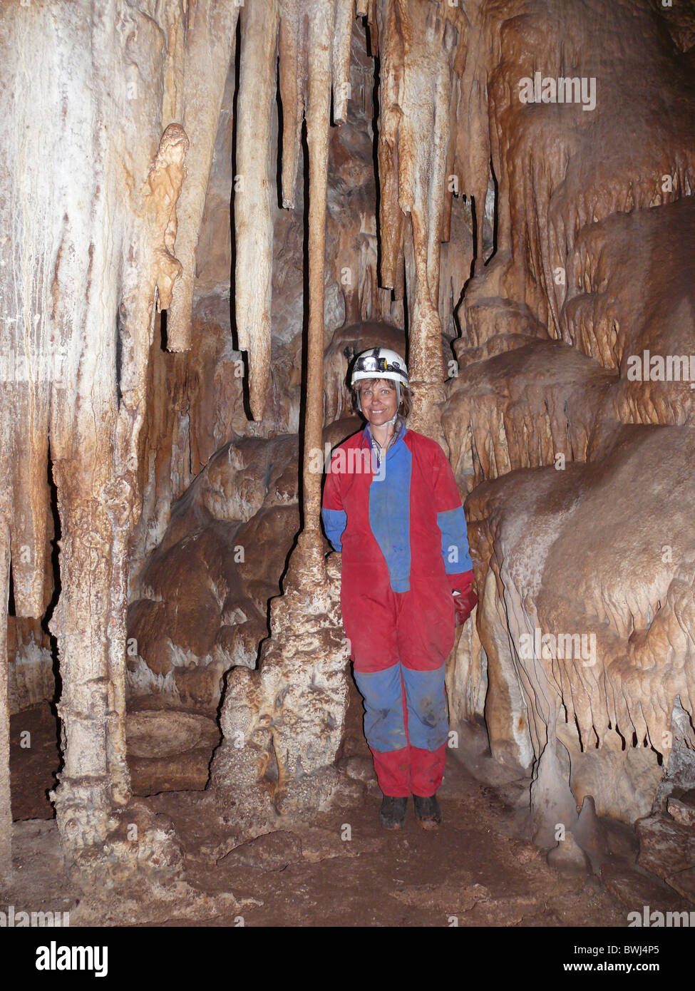 Caver woman spelunking hi-res stock photography and images - Alamy