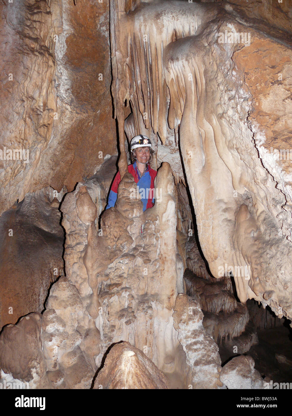 Caver woman spelunking hi-res stock photography and images - Alamy