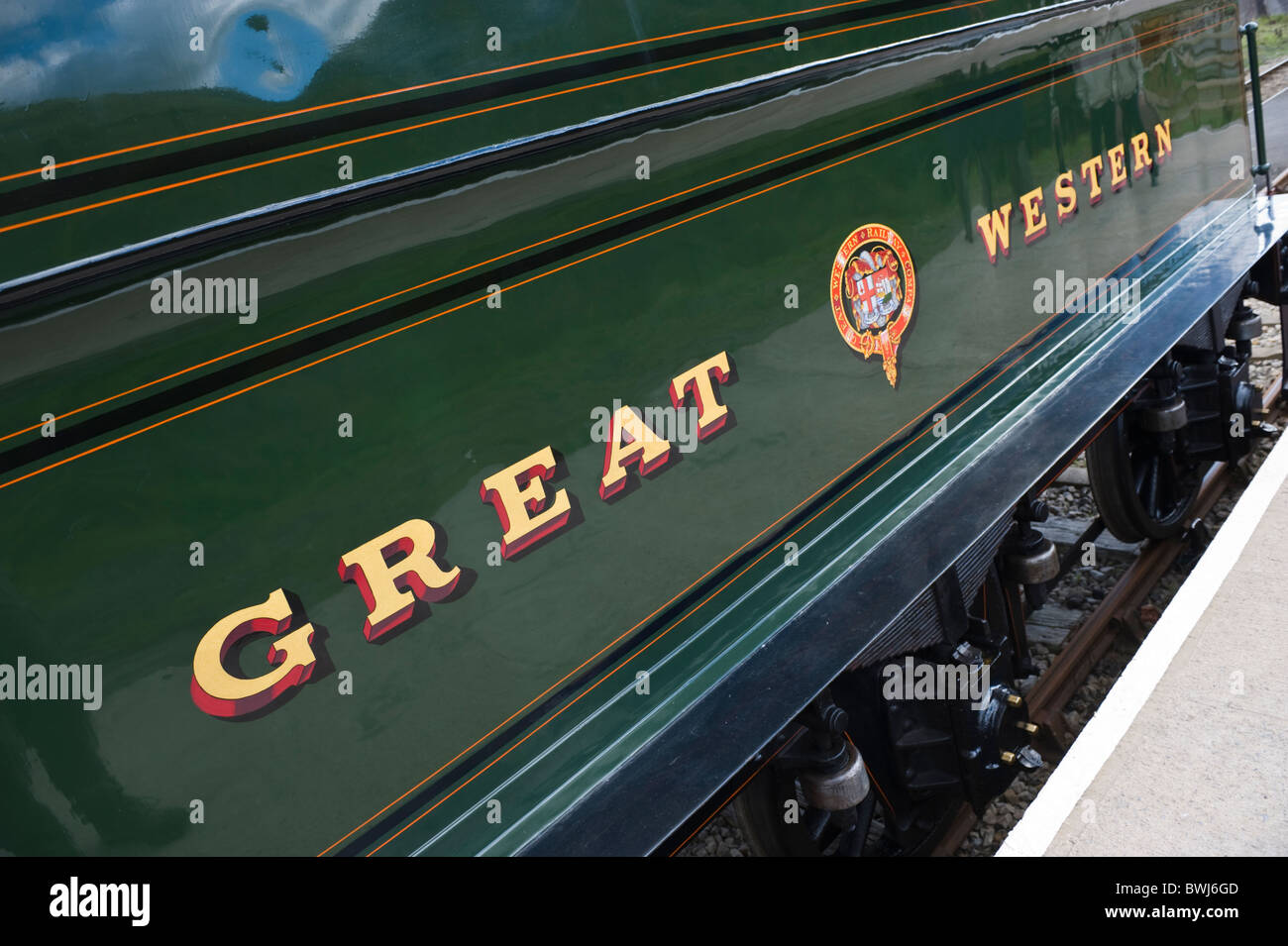 Water and coal tender of City of Truro 3717 GWR 3700 Class 3440 the ...