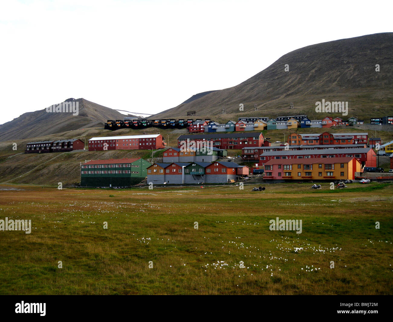 Longyearbyen, the largest populated area and the capital of the ...