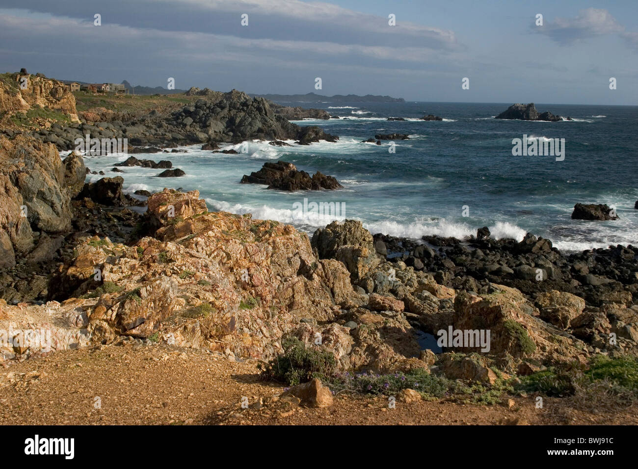 Chile South America Pichidangui Pacific coast coast scenery landscape ...