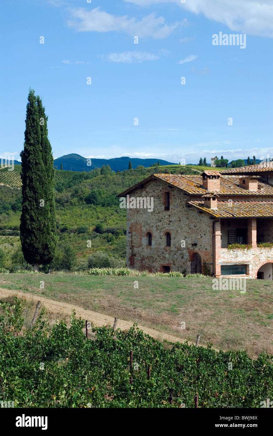 Farmhouse in Chianti, Siena, Tuscany, Italy Stock Photo - Alamy