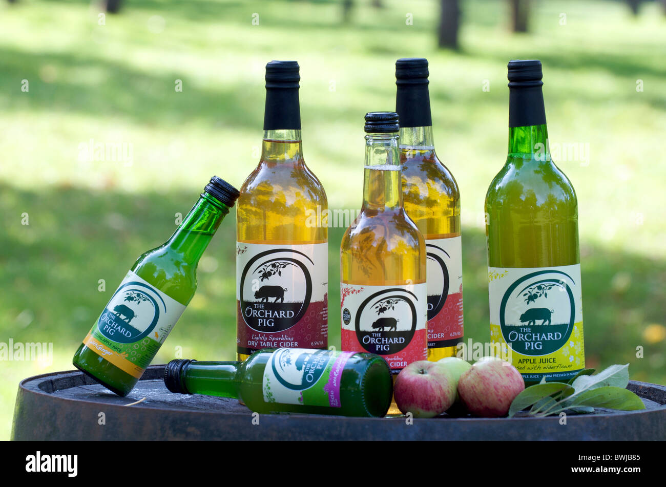 Apple cider bottles hi-res stock photography and images - Alamy
