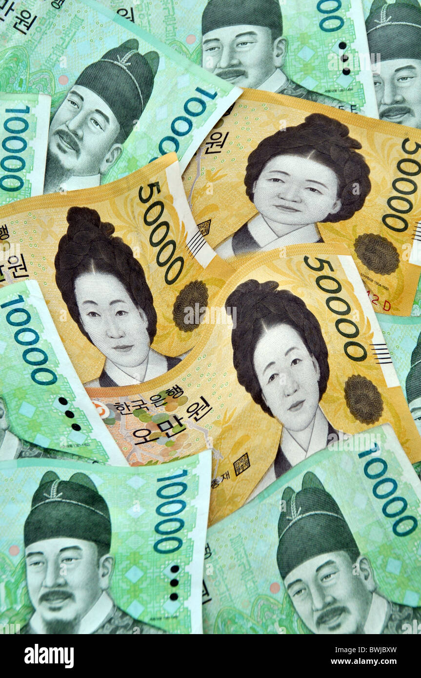Korean won 50000 hi-res stock photography and images - Alamy