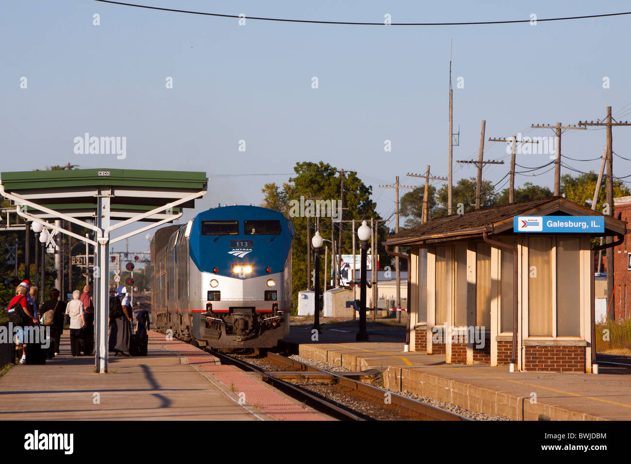 Amtrak train station small town hi-res stock photography and images - Alamy