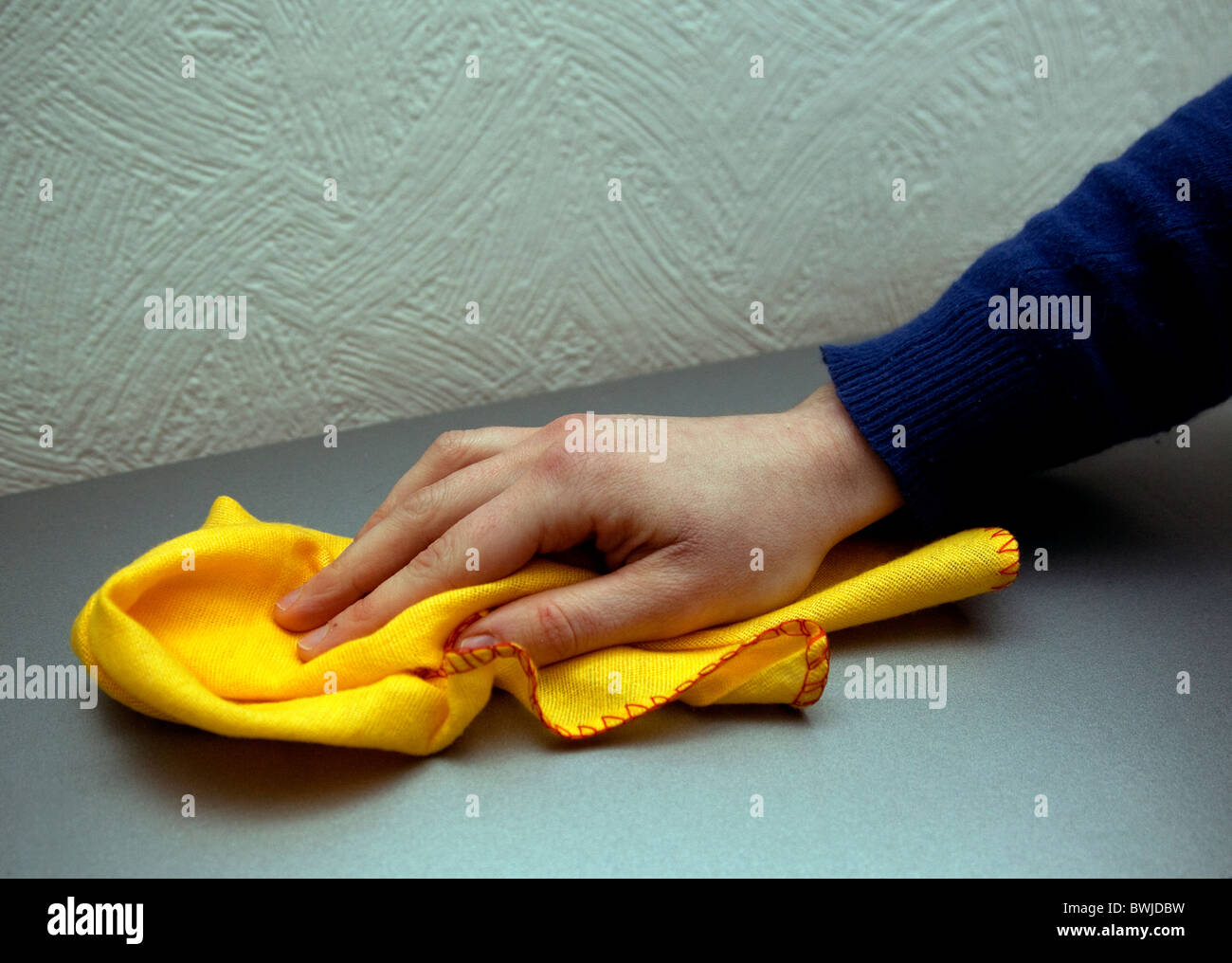 Dusting in the home, London Stock Photo - Alamy
