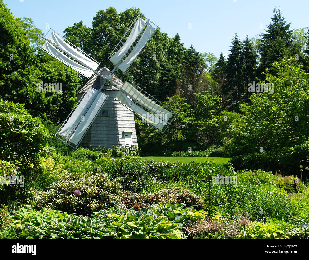 Windmill in Heritage Gardens, Sandwich, Cape Cod,Massachusetts Stock ...