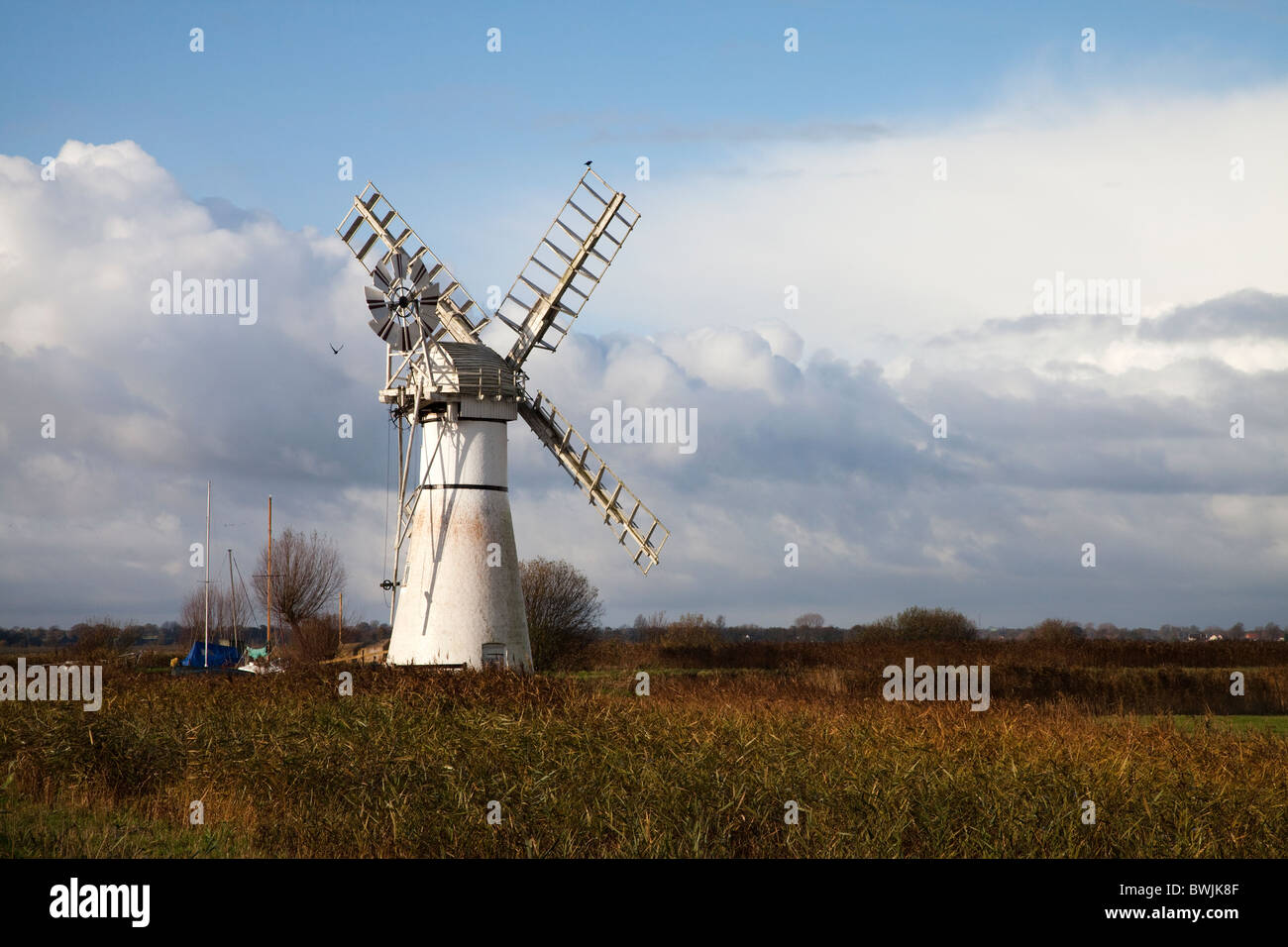 Thurne Windmill, Broadland, Norfolk Stock Photo - Alamy