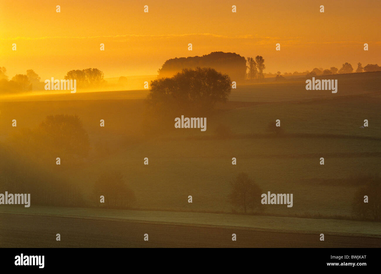Europe, Germany, Lower Saxony, landscape near Herzberg am Harz Stock ...