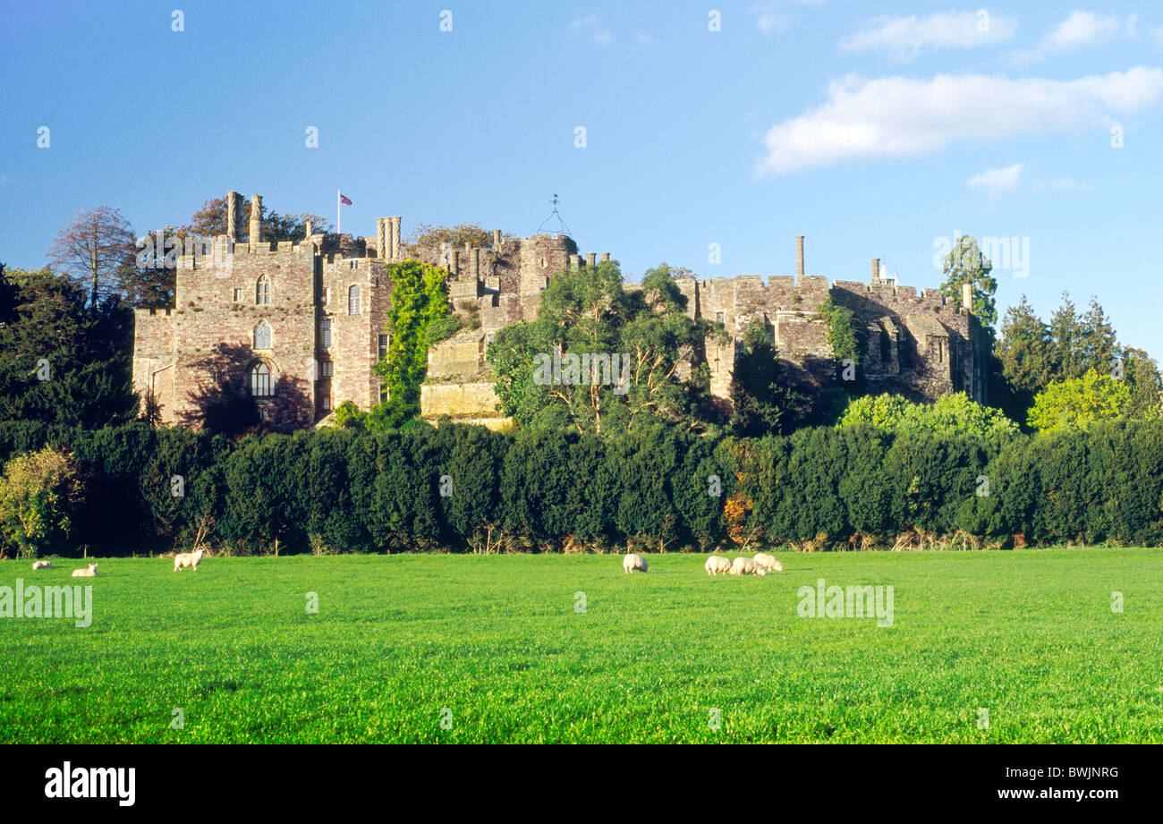 Berkeley Castle in county of Gloucestershire, England. Built to defend ...