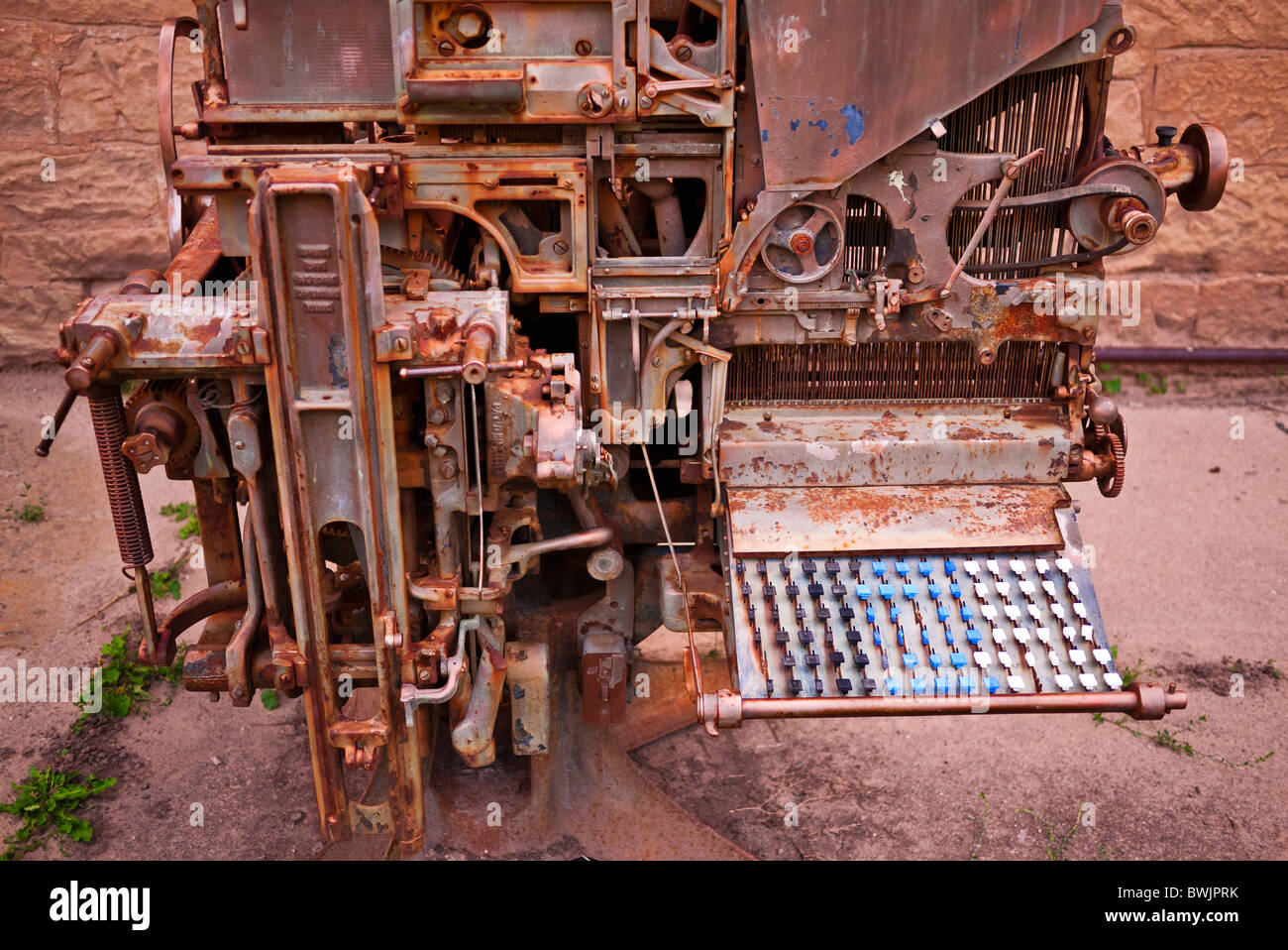 Old typesetting machine, Dolores, Colorado Stock Photo - Alamy Old typesetting machine, Dolores, Colorado Stock Photo - Alamy