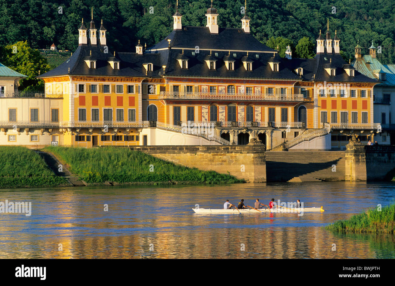 Europe, Germany, Saxony, Castle Pilnitz near Dresden, Wasserpalais ...
