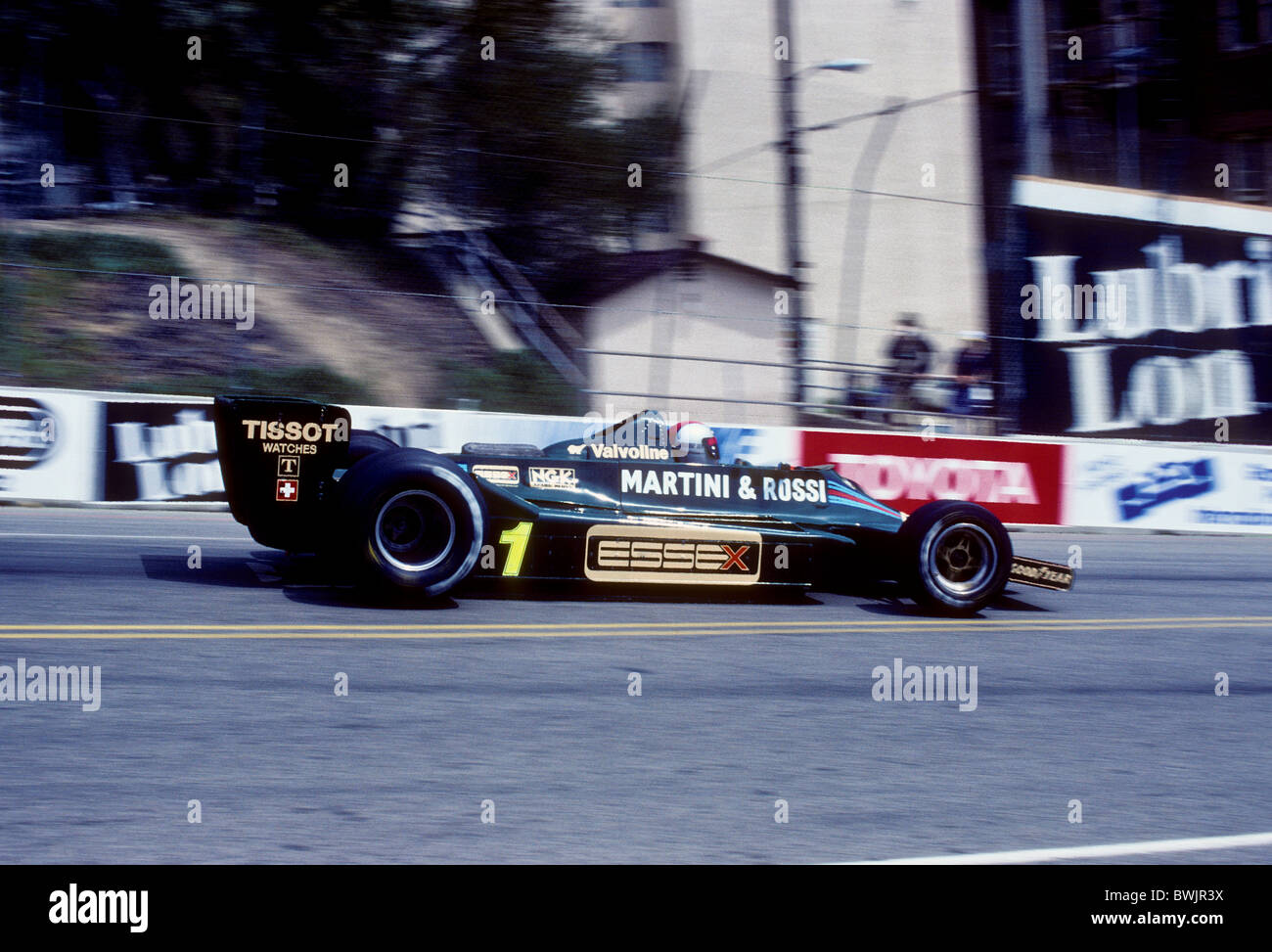 Mario Andretti competing in cart race in 1979 Stock Photo - Alamy