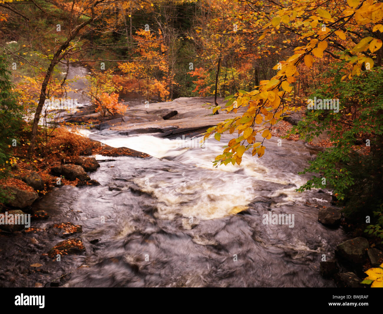 Cascade waterfall fall nature scenery. Little East River Stubb's Falls, Arrowhead Provincial ...