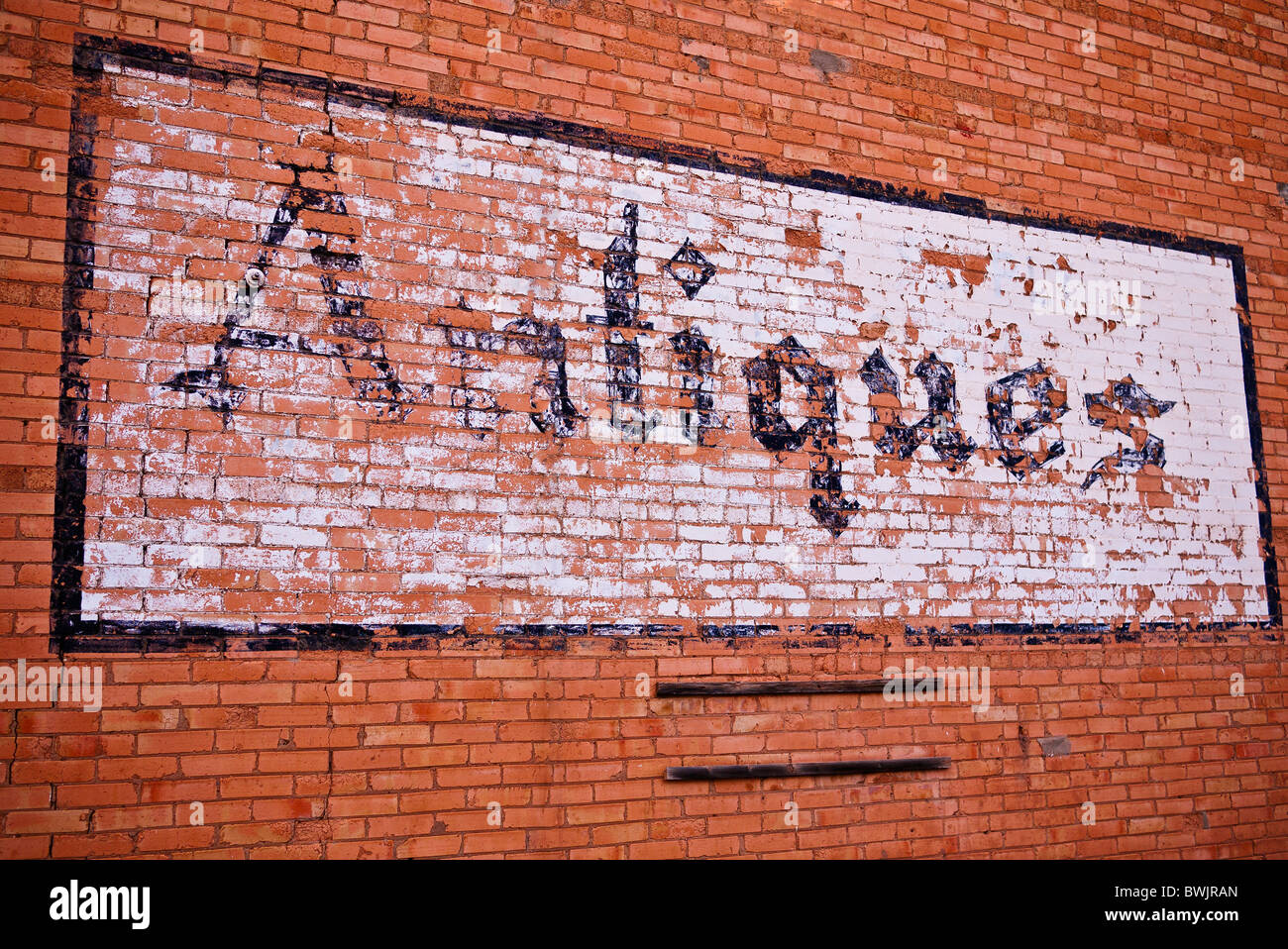 Old painted signs on building hi-res stock photography and images - Alamy