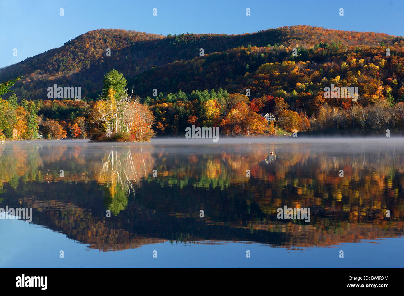 Ludlow Indian summer Vermont USA America United States America United ...