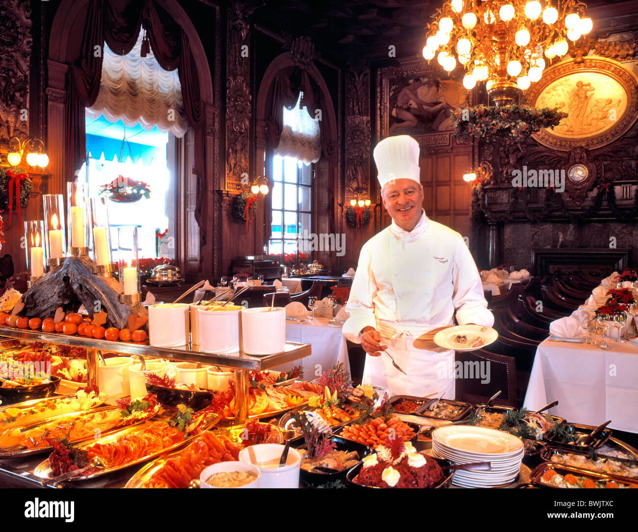 abundance annual assortment buffet burn burning candle candles chef ...