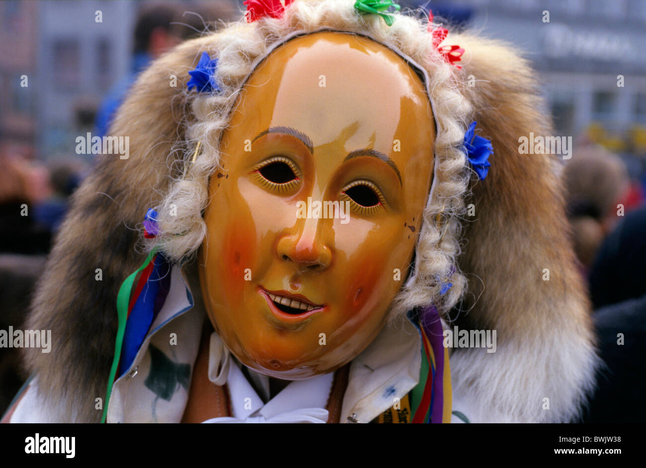 Europe, Germany, Baden-Wuerttemberg, Rottweil, Narrensprung in Rottweil ...