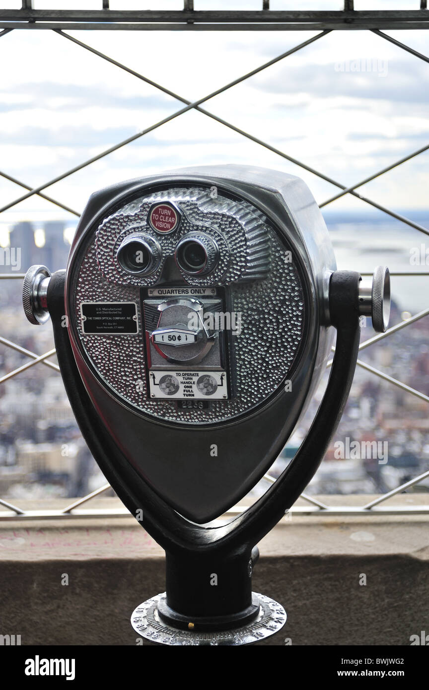 Viewing Platform Empire State Building New York City Stock Photo - Alamy