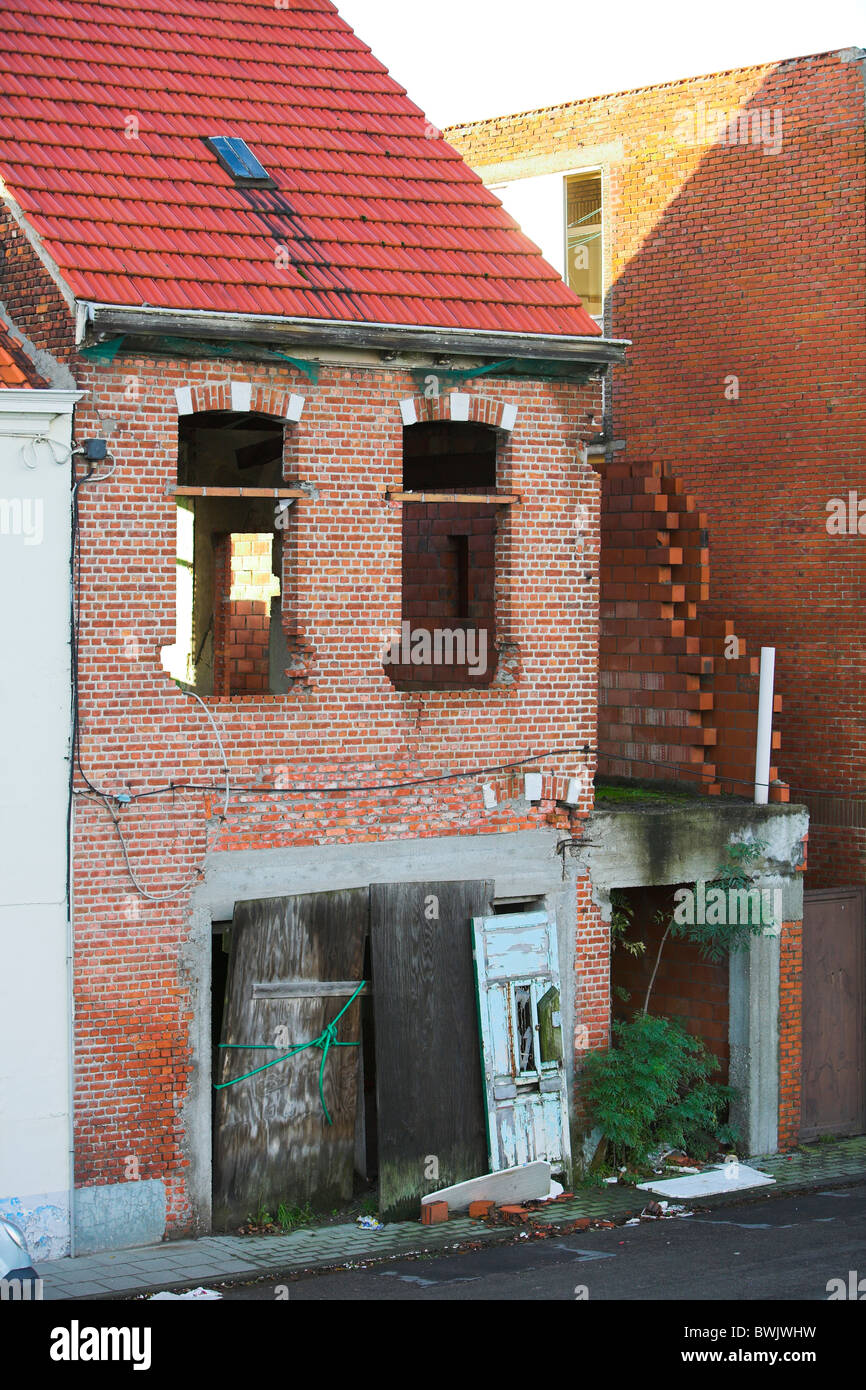 Stock Photo of the Ghost Town Doel, Belgium, which is expropriated to ...