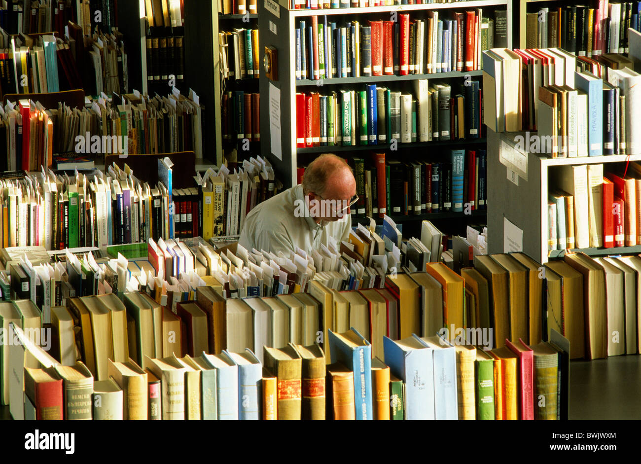 Europe, Germany, Bavaria, Munich, Bavarian State Library Stock Photo ...