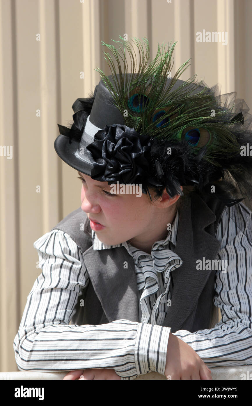 A young girl dressed in western vintage clothing Stock Photo - Alamy