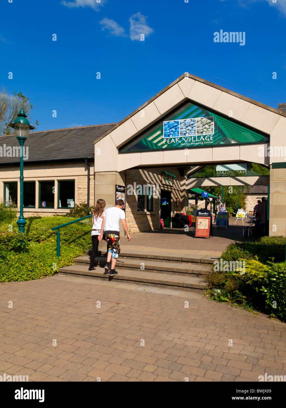 Peak Village Outlet Shopping Centre at Rowsley near Matlock in the Peak ...