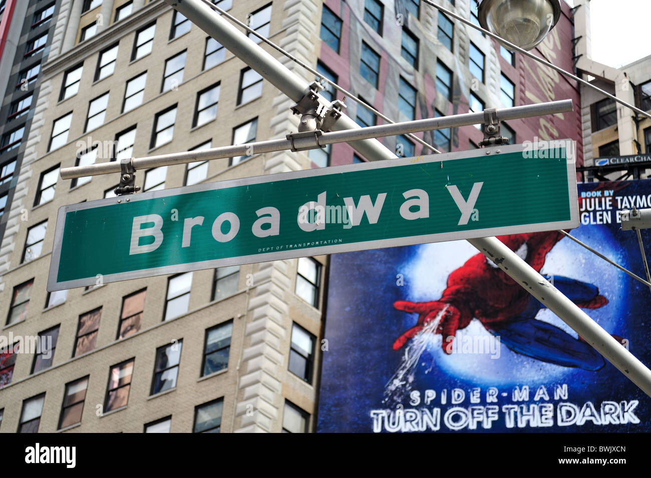 Broadway street sign New York city Stock Photo - Alamy