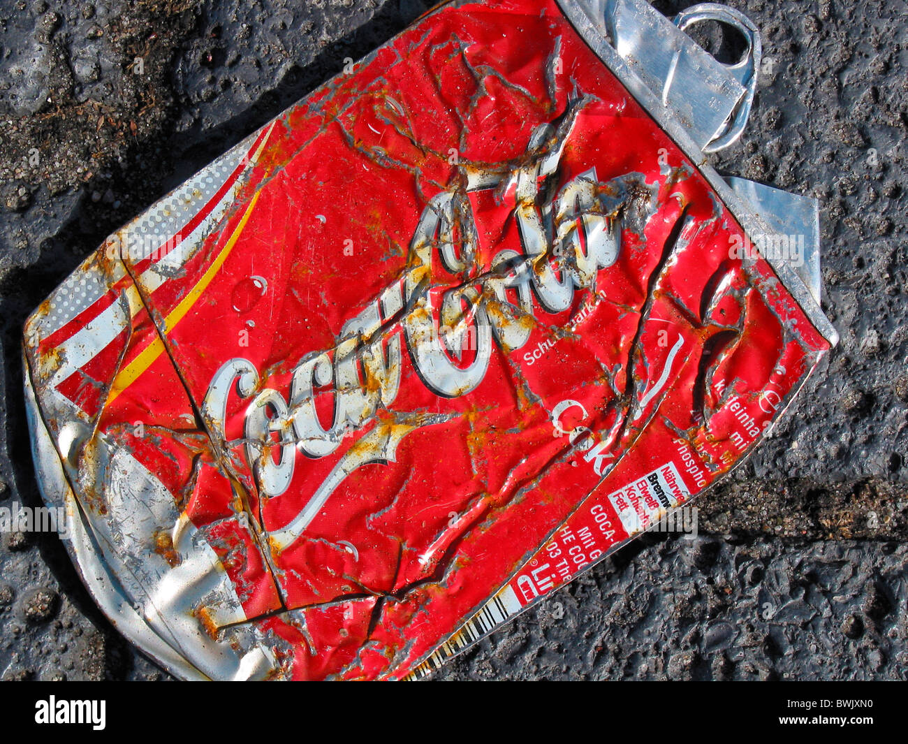 Coca Cola cross box dose flatly level aluminum box rubbish waste ...