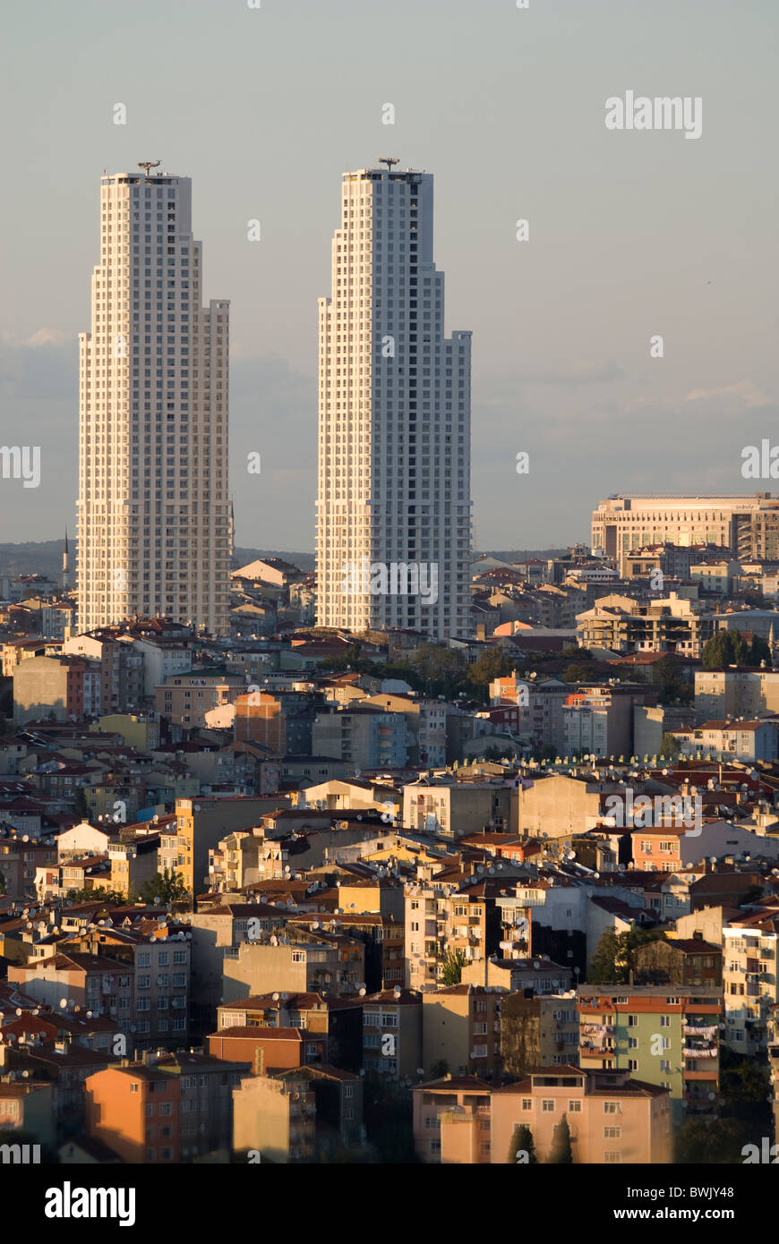 Istanbul city buildings and sky towers Stock Photo - Alamy