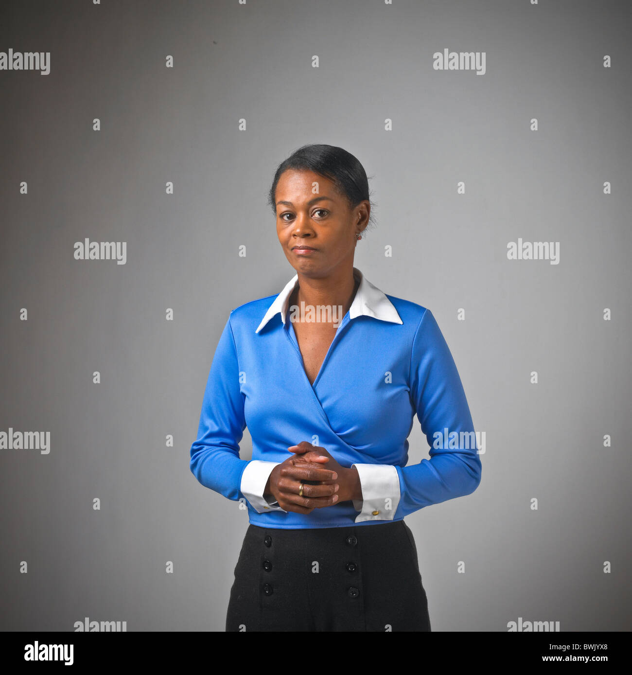 African American female business woman executive Stock Photo - Alamy