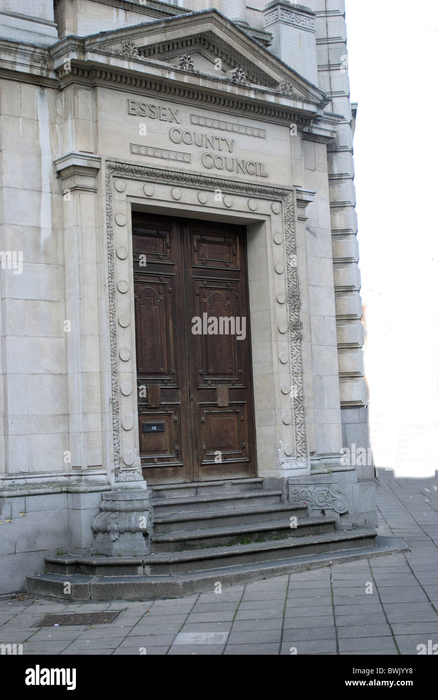 Essex County Council Door Stock Photo - Alamy